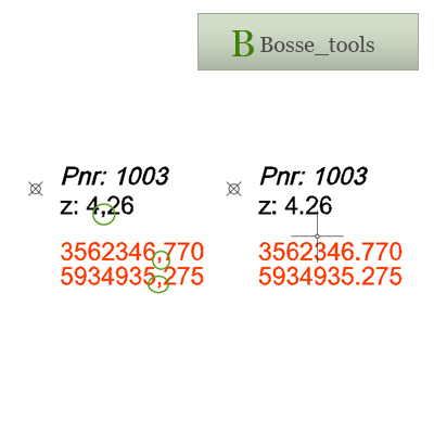 Koordinaten einlesen mit den Bosse_tools (KOE) - Attributbeschriftung ...